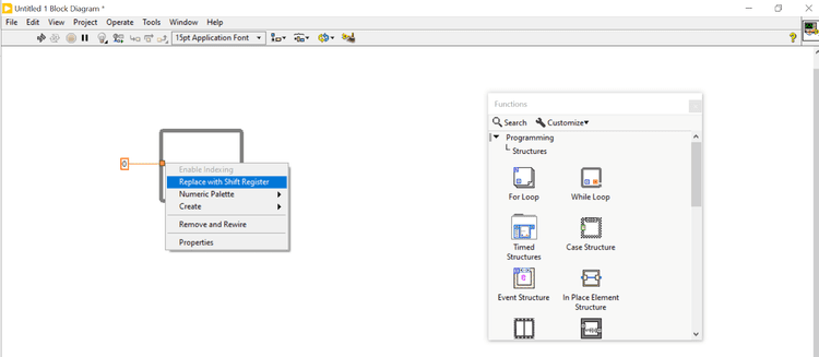 Learn How to Shift Registers in LabVIEW